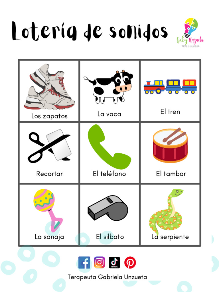 Loteria de Sonidos | PDF | Animales y humanos