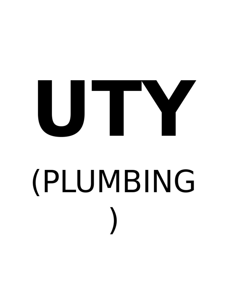 UTY-PLUMBING REVIEWER (AutoRecovered) | PDF | Storm Drain | Plumbing
