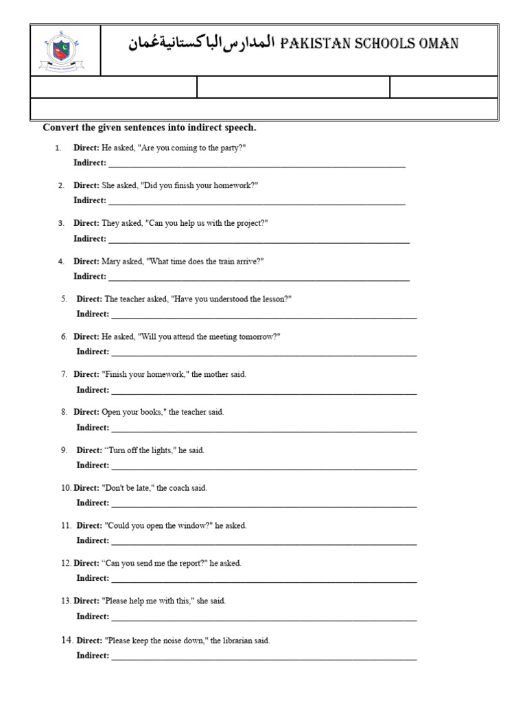 Reported Speech Commands, Requests, Questions | PDF | Language Mechanics | Syntax