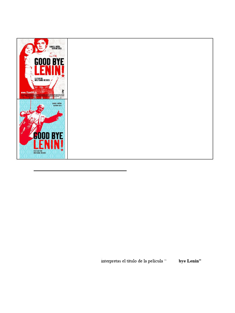 Good Bye Lenin | PDF