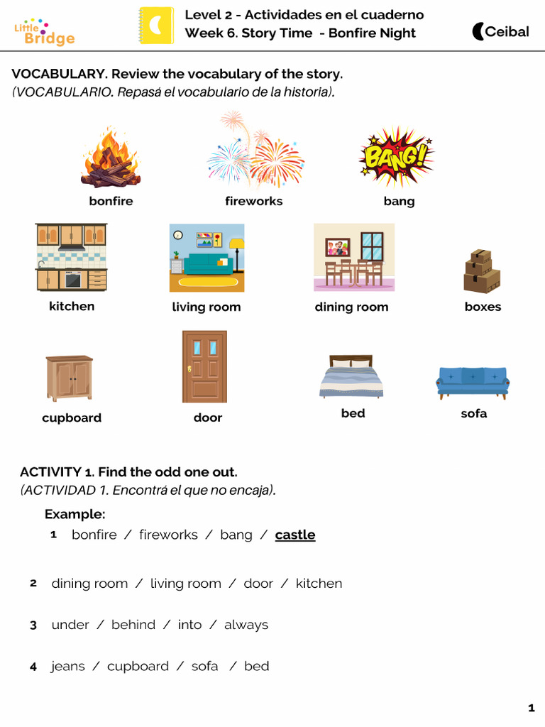 RC Level 2 Week 6 Story Time - Bonfire Night | PDF