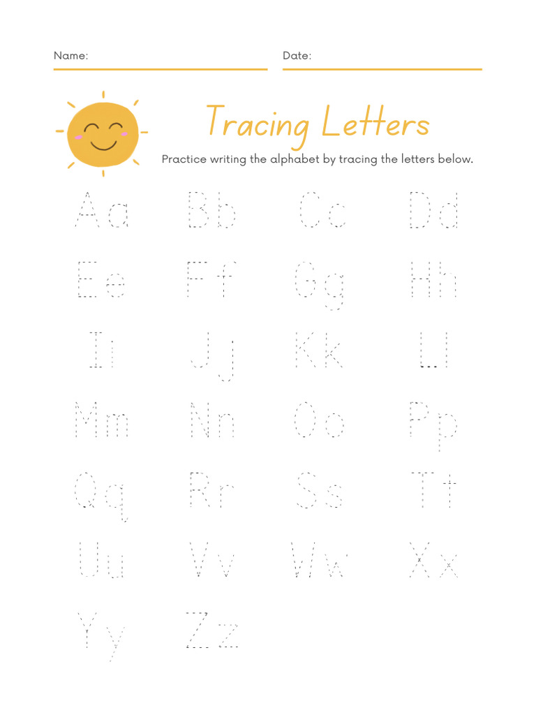 Tracing Letters Writing Words Worksheet | PDF