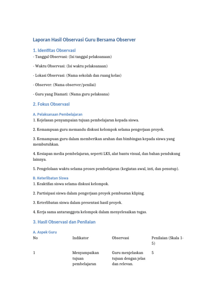 Laporan_Hasil_Observasi | PDF