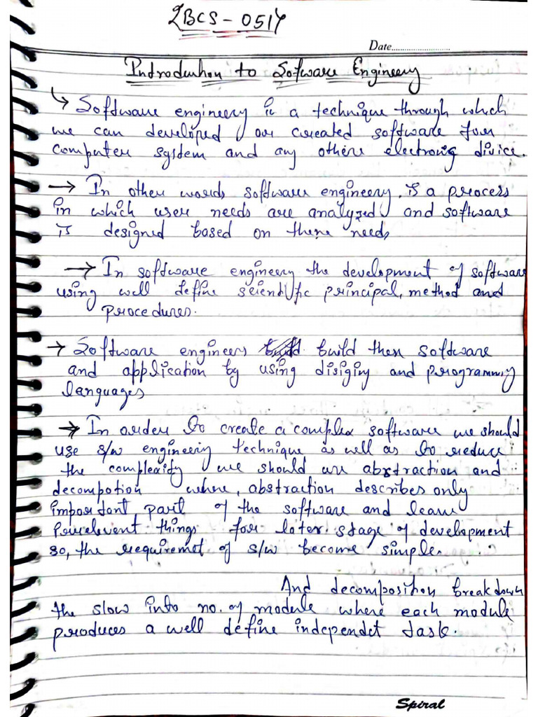 Software Engineering NOTES | PDF