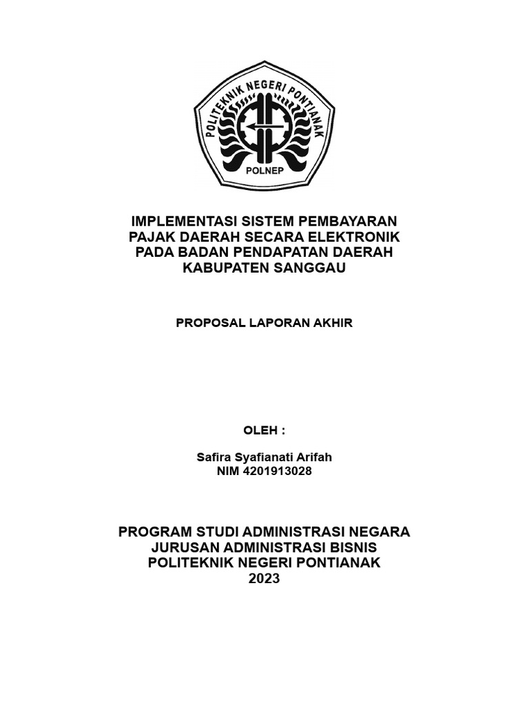 Contoh Proposal Bagaimana Membuat Narasi Dan Menyajikan Data Pada ...