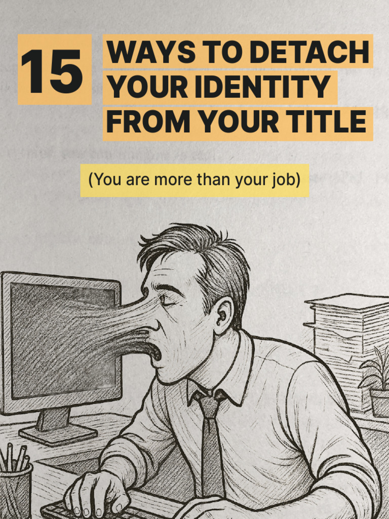 Your Job Title Is Not Your Identity | PDF