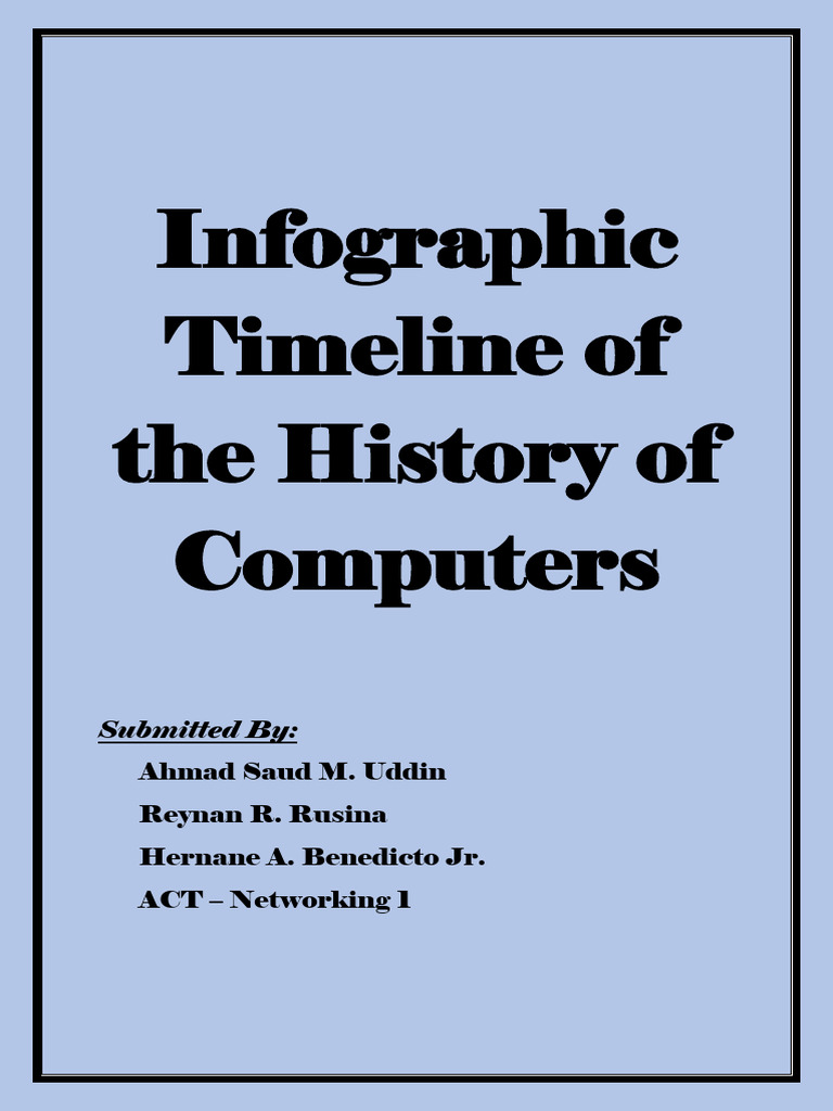 History of Computers Infographic | PDF | Apple Inc. | Smartphone