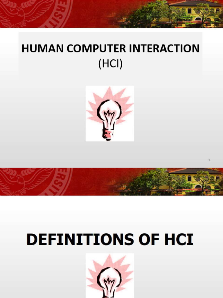 HCI - Intro | PDF