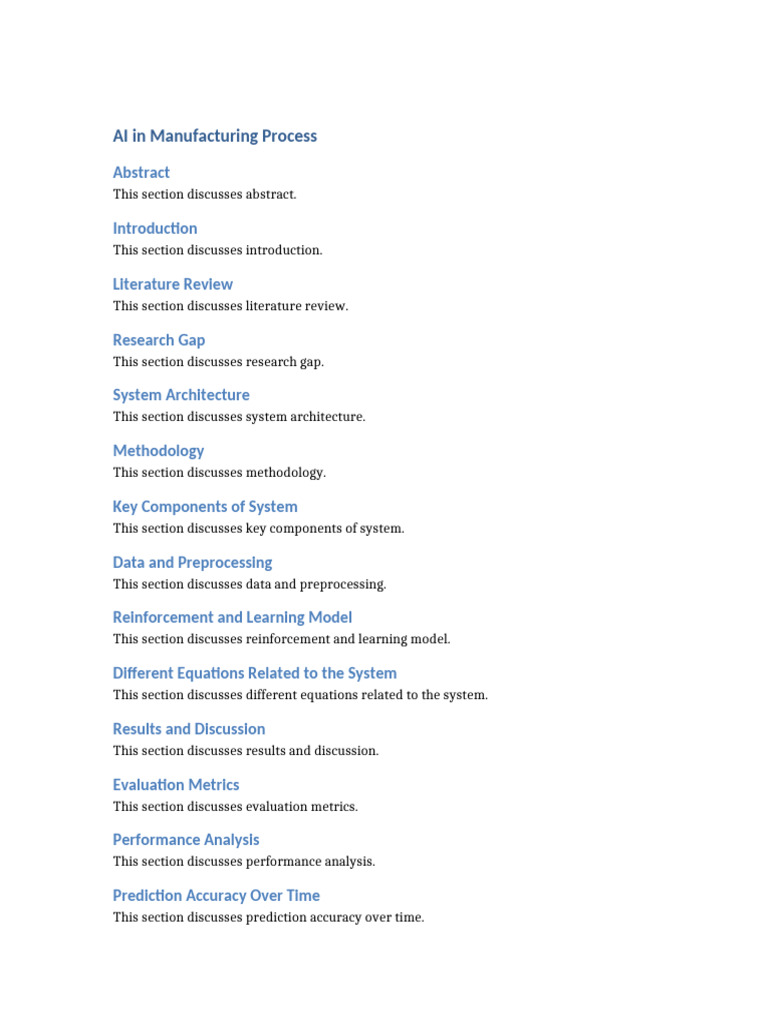 Ai In Manufacturing Process Pdf