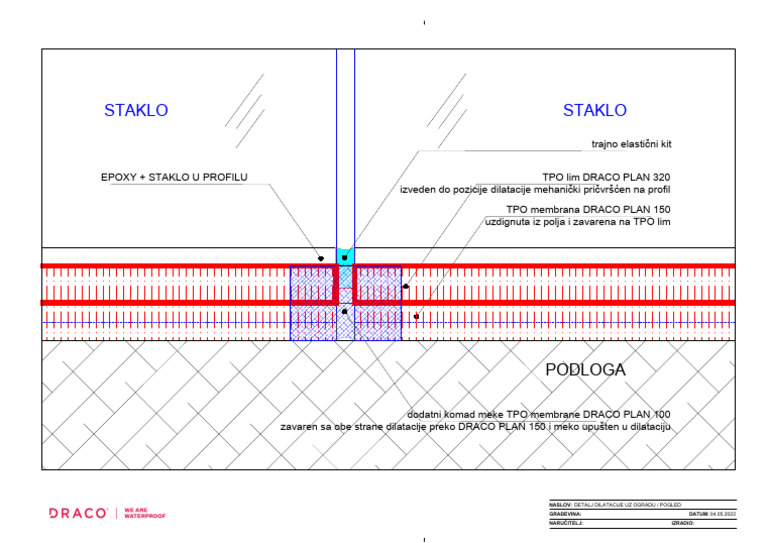 Draco Detalj Dilatacije Uz Ogradu-1 | PDF