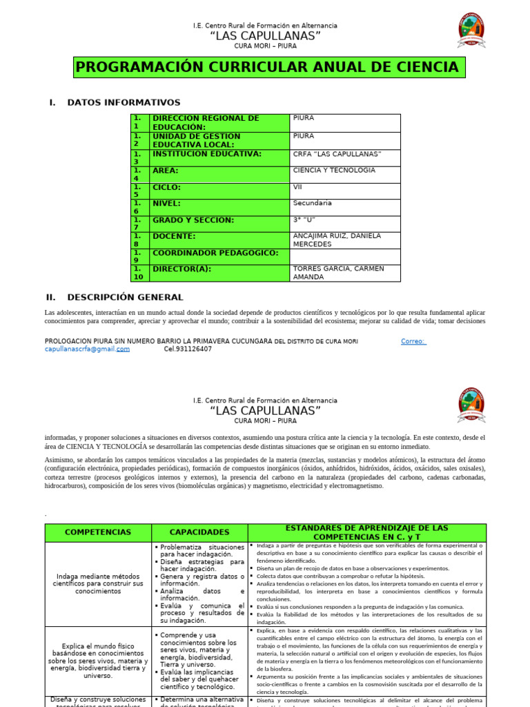 P.A CyT 3ero | PDF | Aprendizaje | Importar