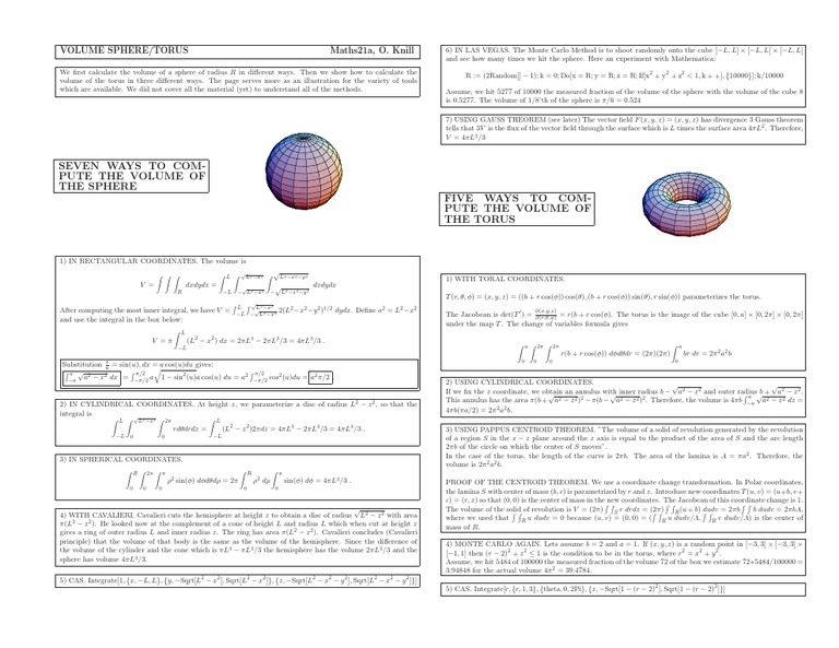 Sphere Tor Us | PDF | Sphere | Differential Geometry