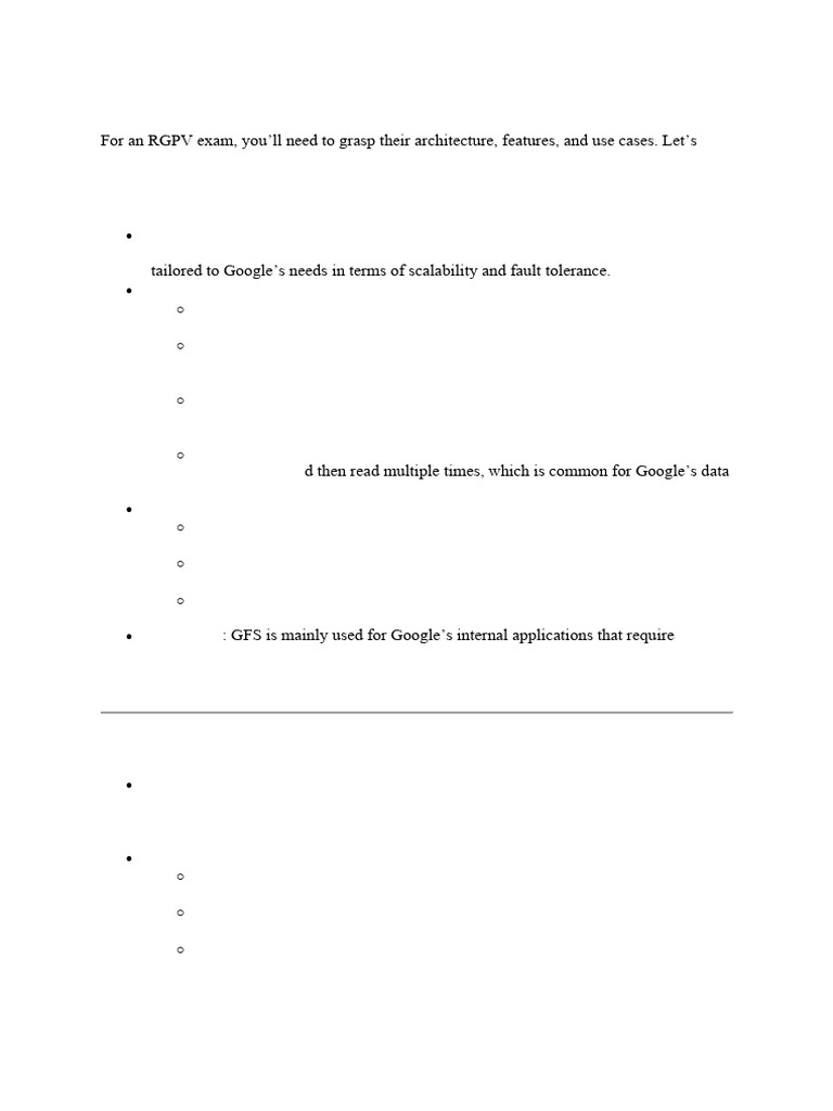 When It Comes To Cloud File Systems Like GFS | PDF | Apache Hadoop | No Sql