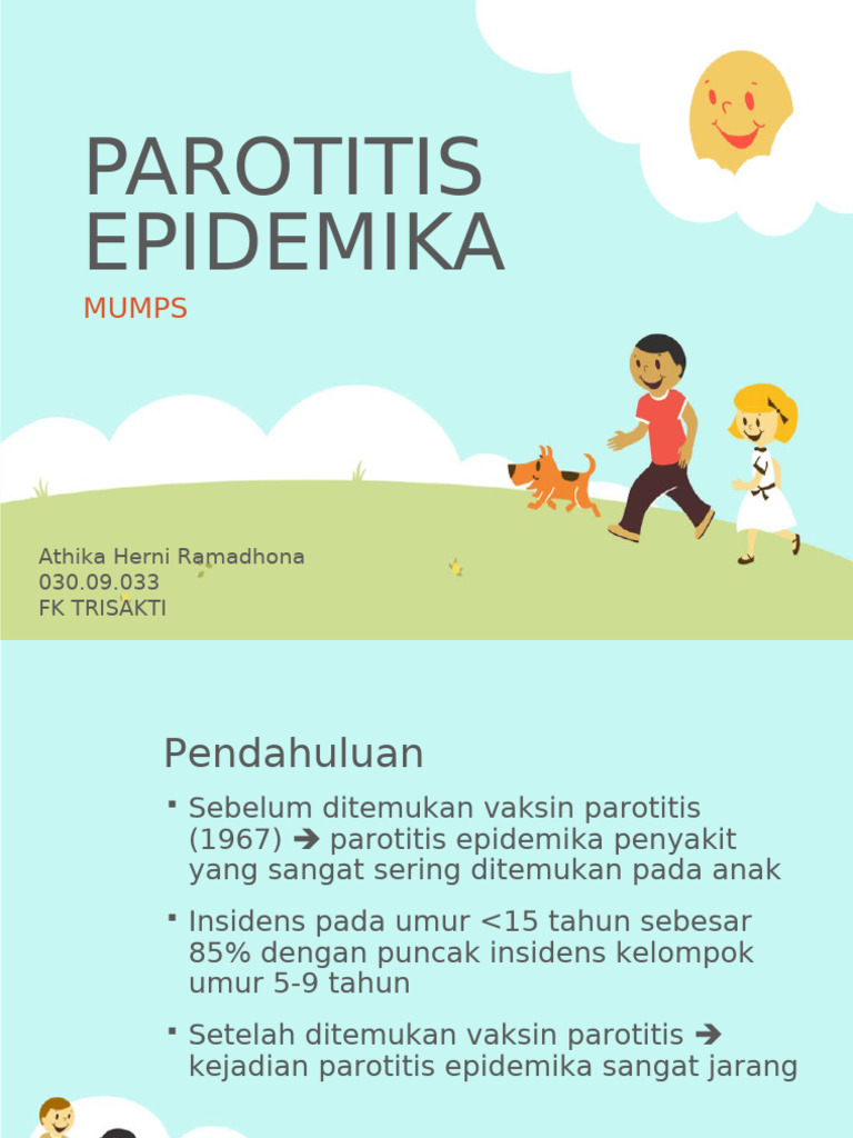 Parotitis Epidemika: Gejala dan Penanganan | PDF