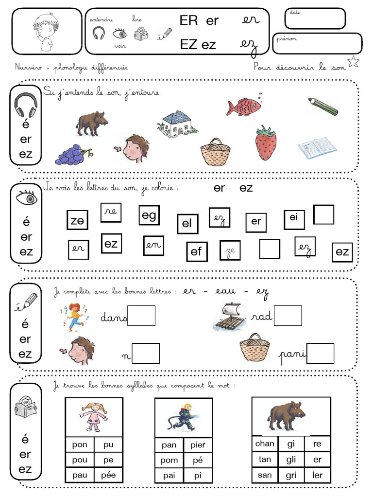Fiche Son É-Er-Ez | PDF