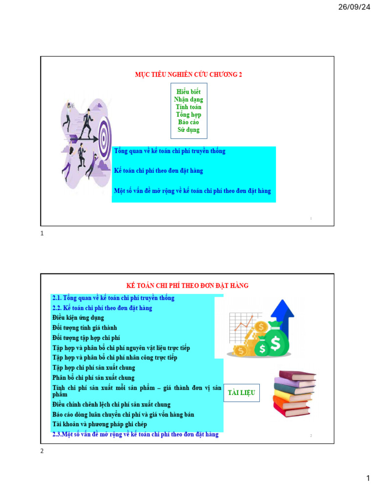 Chương 02 - Kế Toán Chi Phí Theo Đơn Đặt Hàng - Xem | PDF