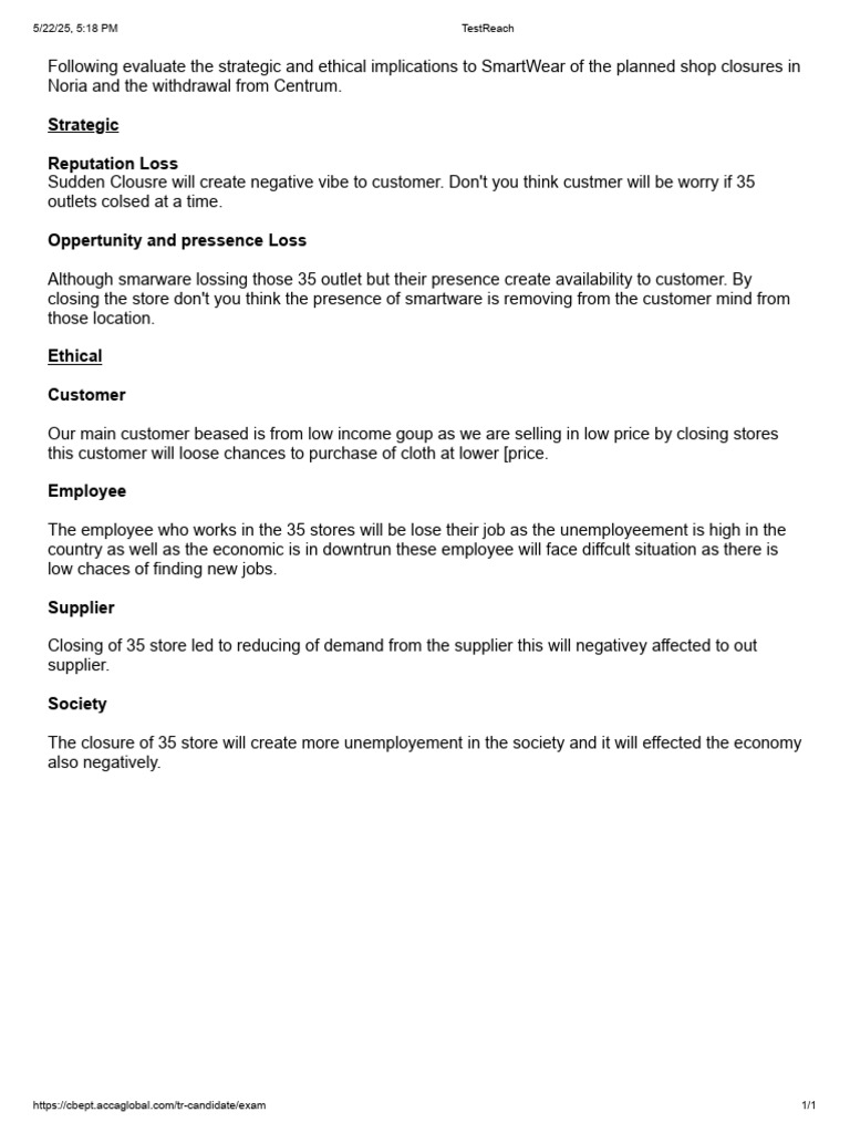 Strategic Reputation Loss | PDF