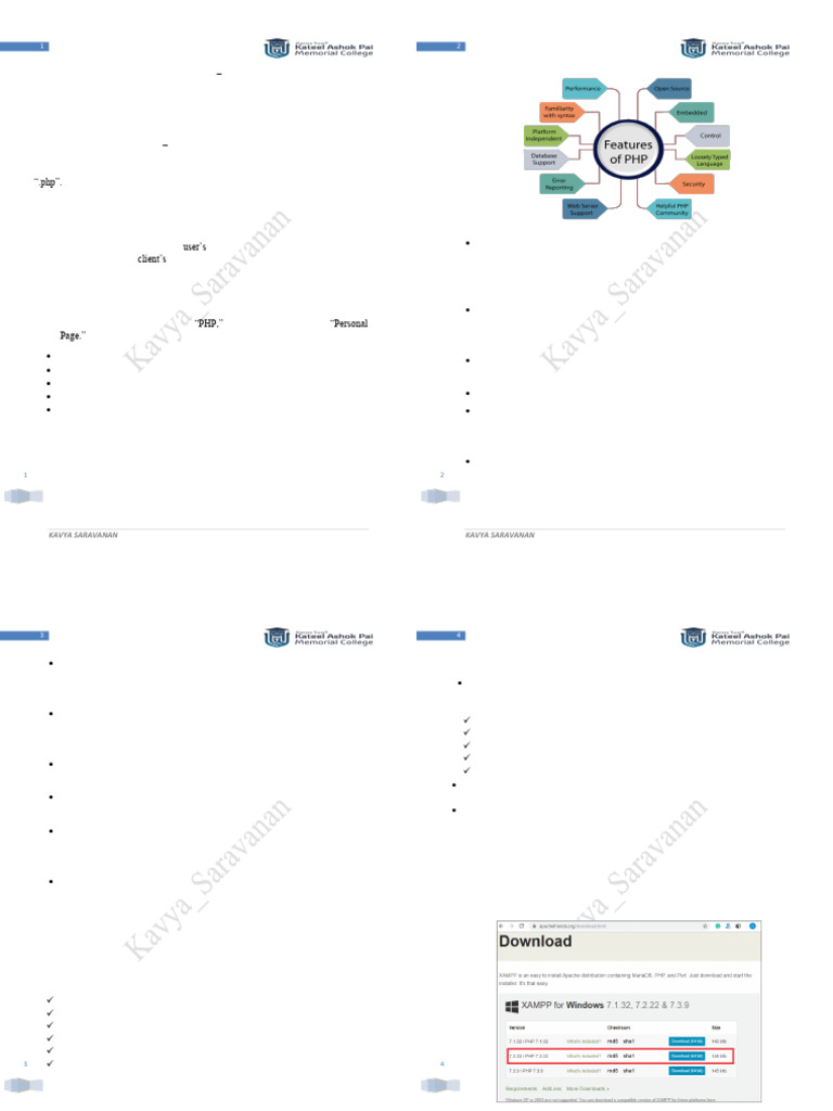 Php_unit1_kav (N-up 2x1) (Pdfresizer.com) (1) | PDF | Php | Variable (Computer Science)