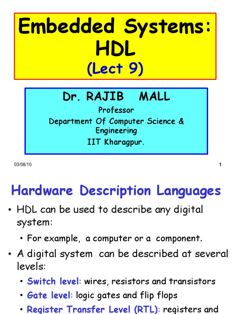 Understanding Hardware Description Languages | PDF | Hardware Description Language | Vhdl