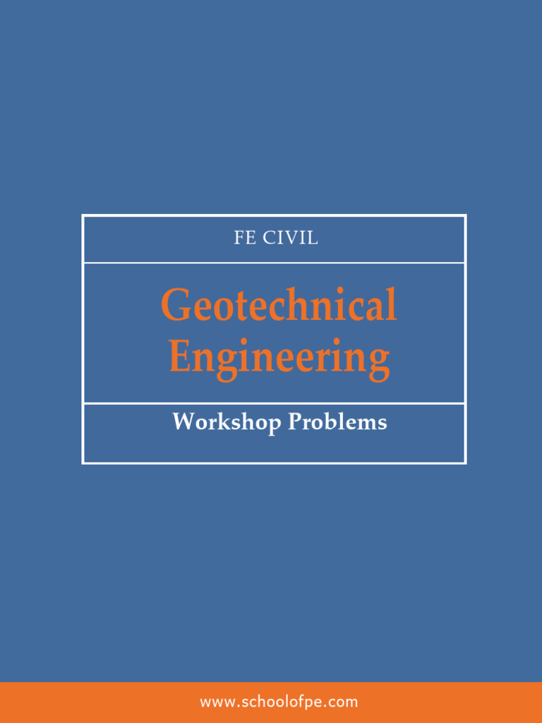 Geotechnical - Workshop Problems 2025 | PDF | Applied And Interdisciplinary Physics | Horticulture