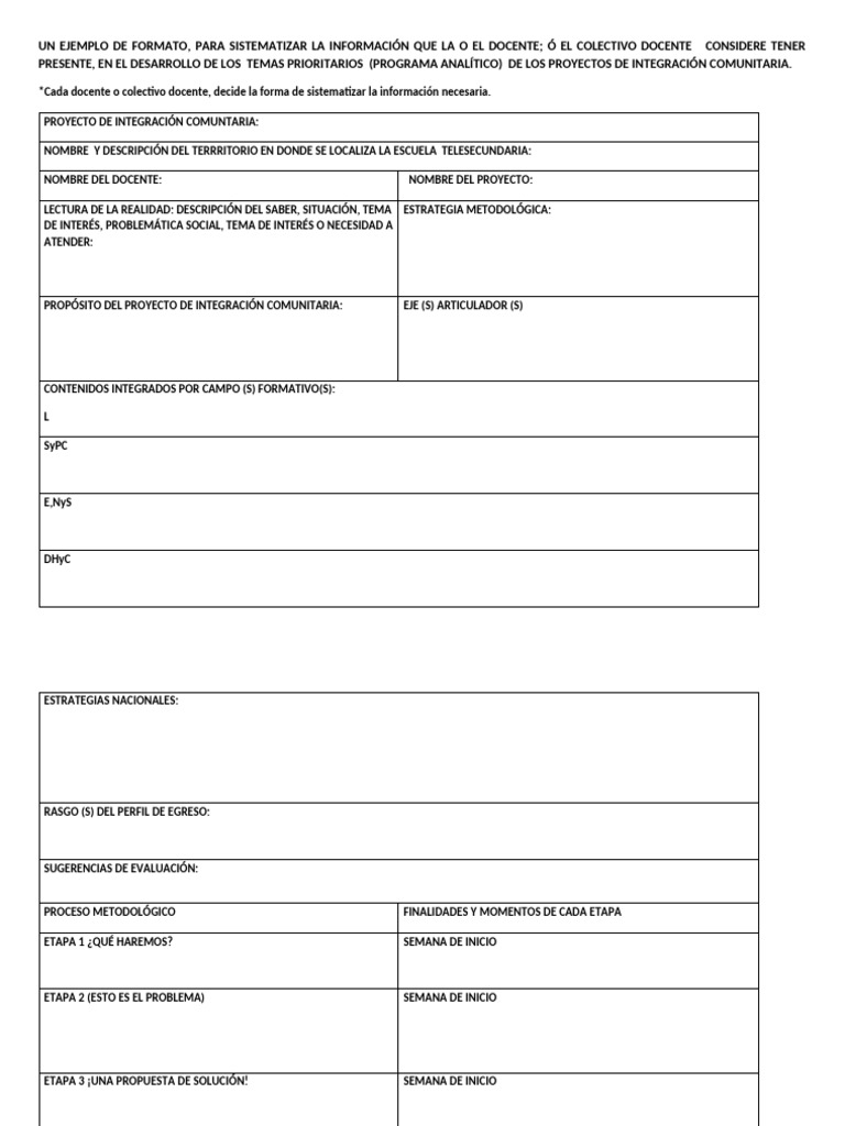 Ejemplos de Formatos Pic - 034622 | PDF | Aprendizaje