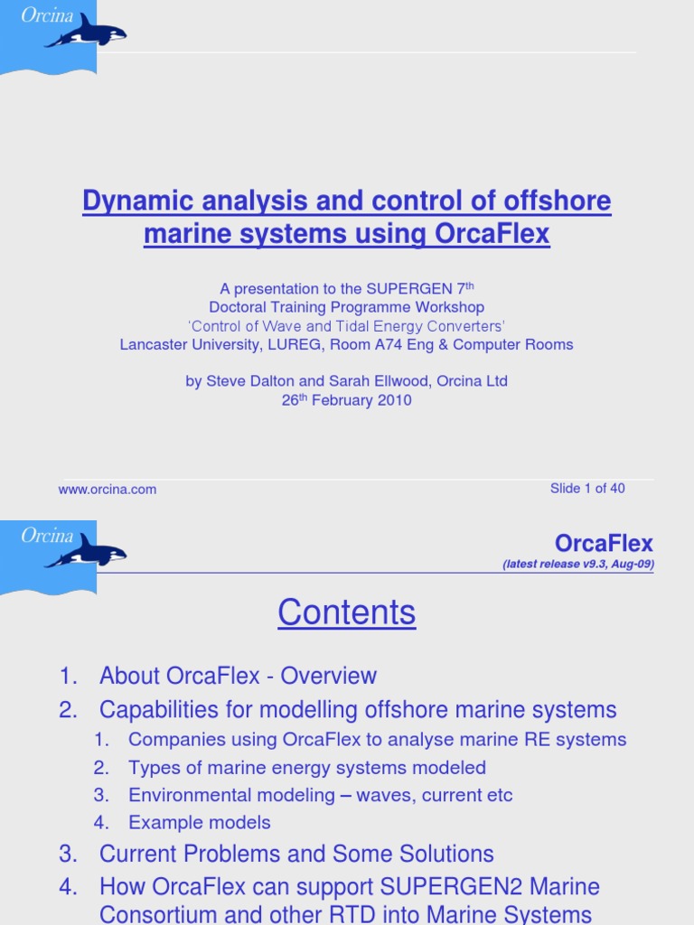 Orcaflex Orcina | PDF | Mechanics | Physical Phenomena