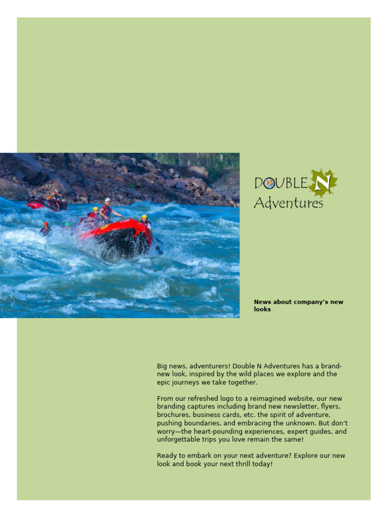 Double N Adventures Unveils New Branding | PDF