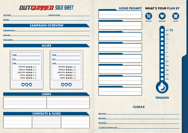 Outgunned - Solo Sheet ENG - w38pz5 | PDF
