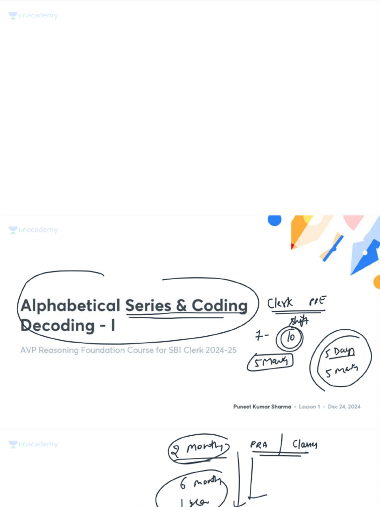 Alphabetical Series Coding Decoding I With Anno | PDF