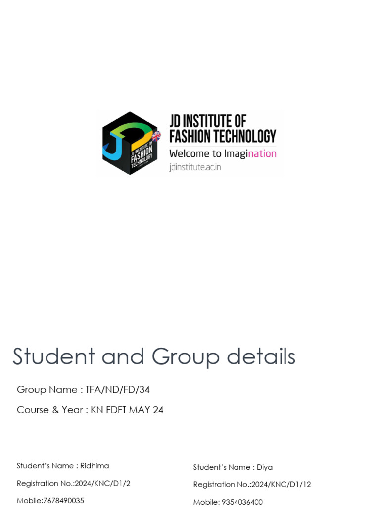 Student Group Details and Vision Concept | PDF