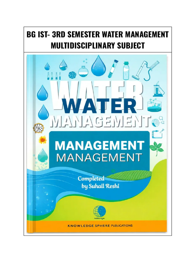 Water Management Multidisciplinary Subject | PDF | Water Scarcity ...