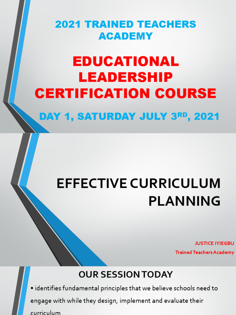 Effective Curriculum Planning Guide | PDF | Curriculum | Educational ...