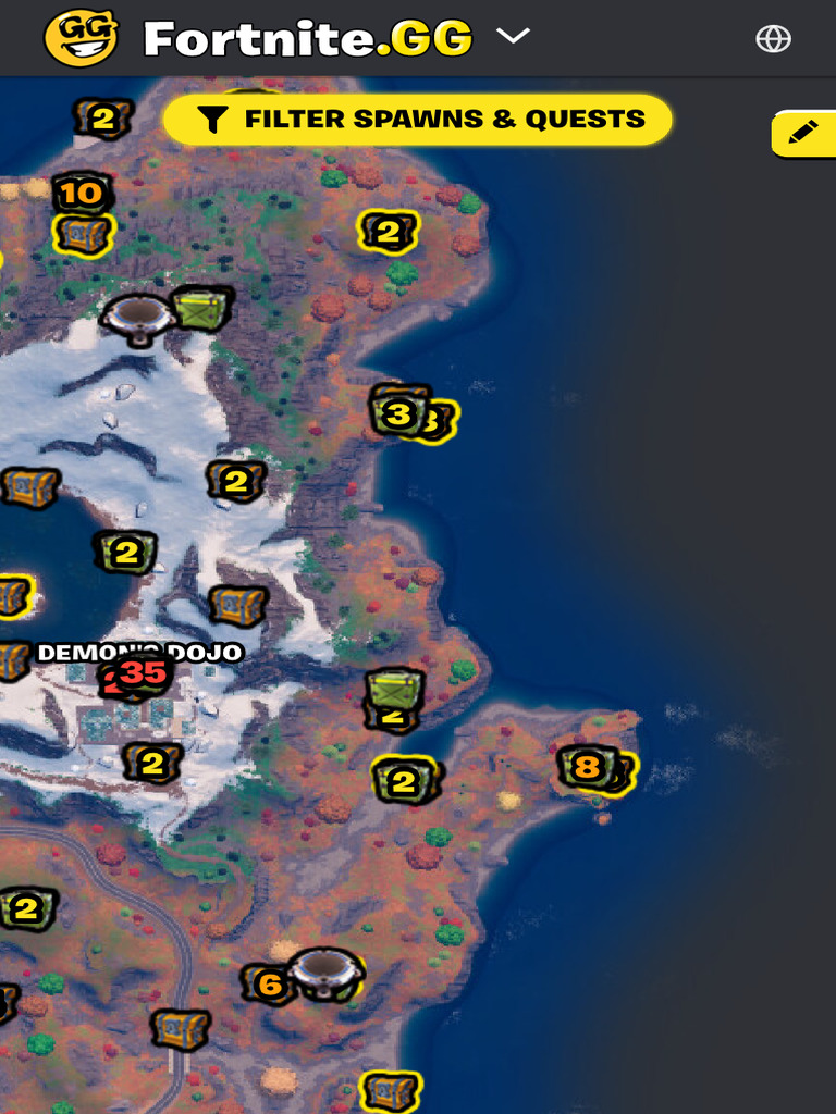 Fortnite Interactive Map - Fortnite - GG | PDF