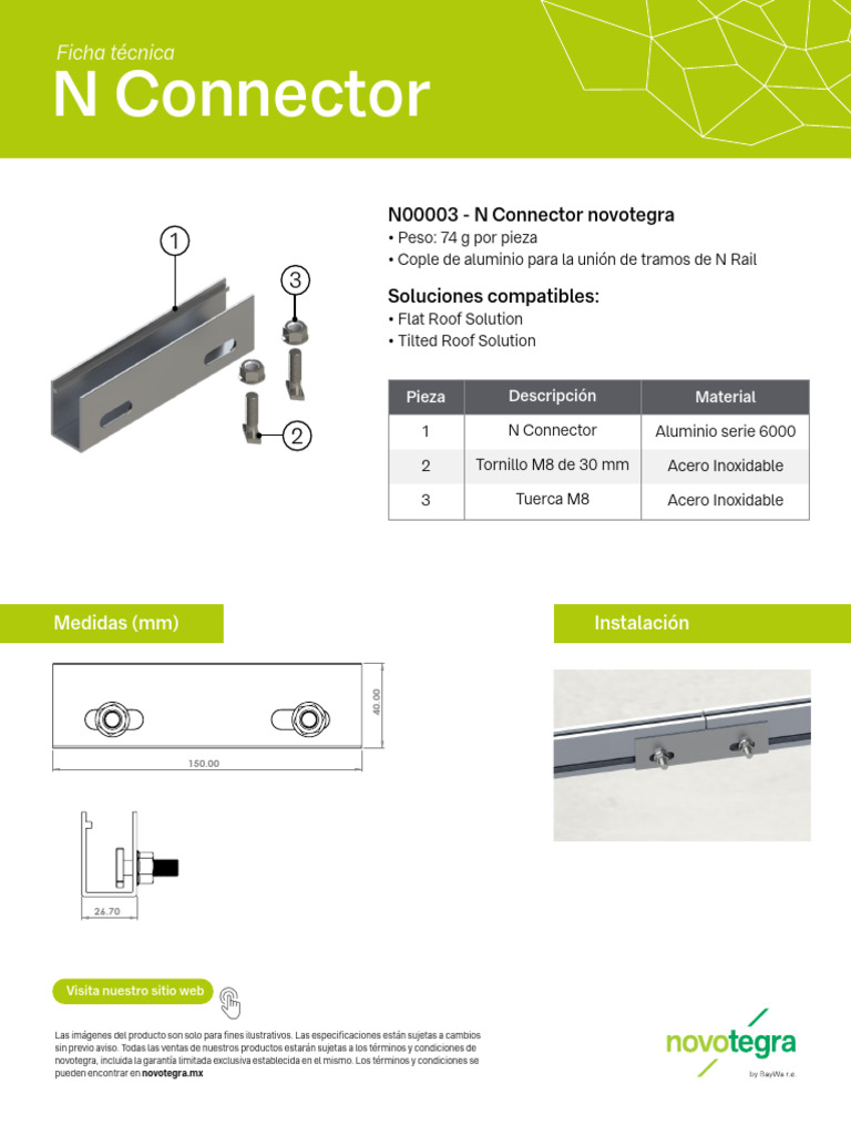 Ficha Técnica Novotegra N Connector | PDF