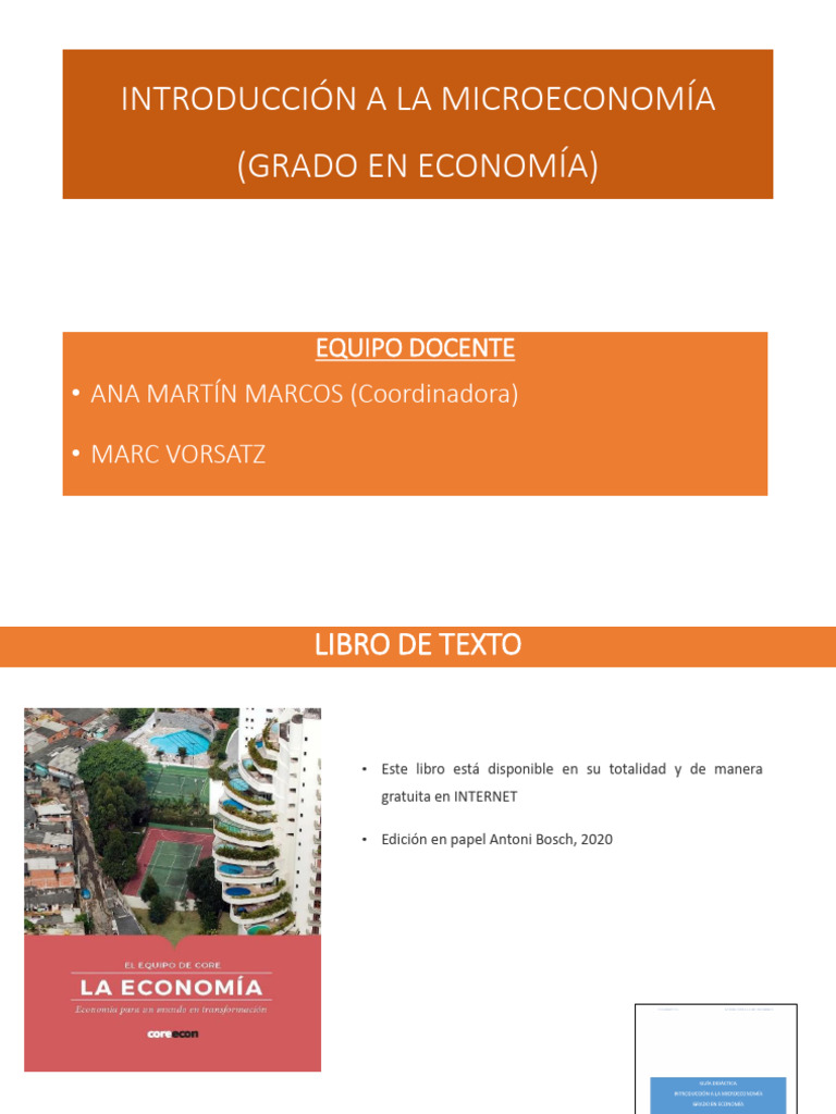 Introducción A La Microeconomía - Presentación - Vídeo | PDF