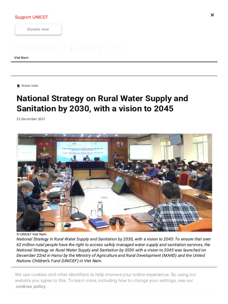 Vietnam's 2030 Rural Water Strategy | PDF | Wash | Drinking Water