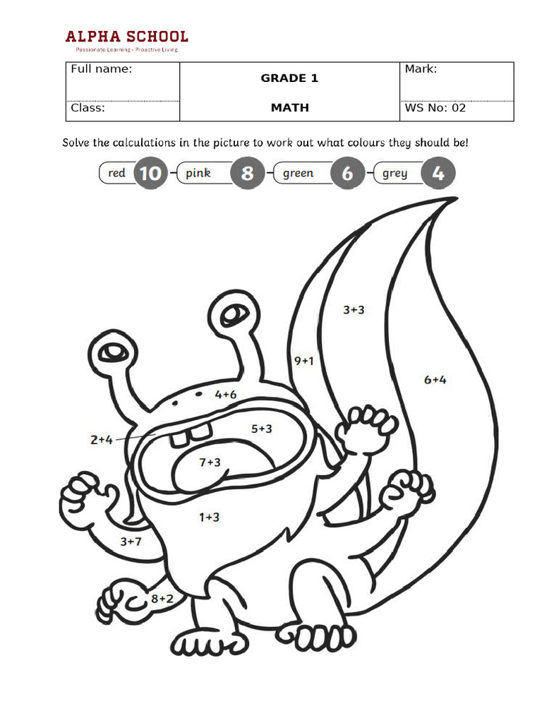 Color by Numbers | PDF