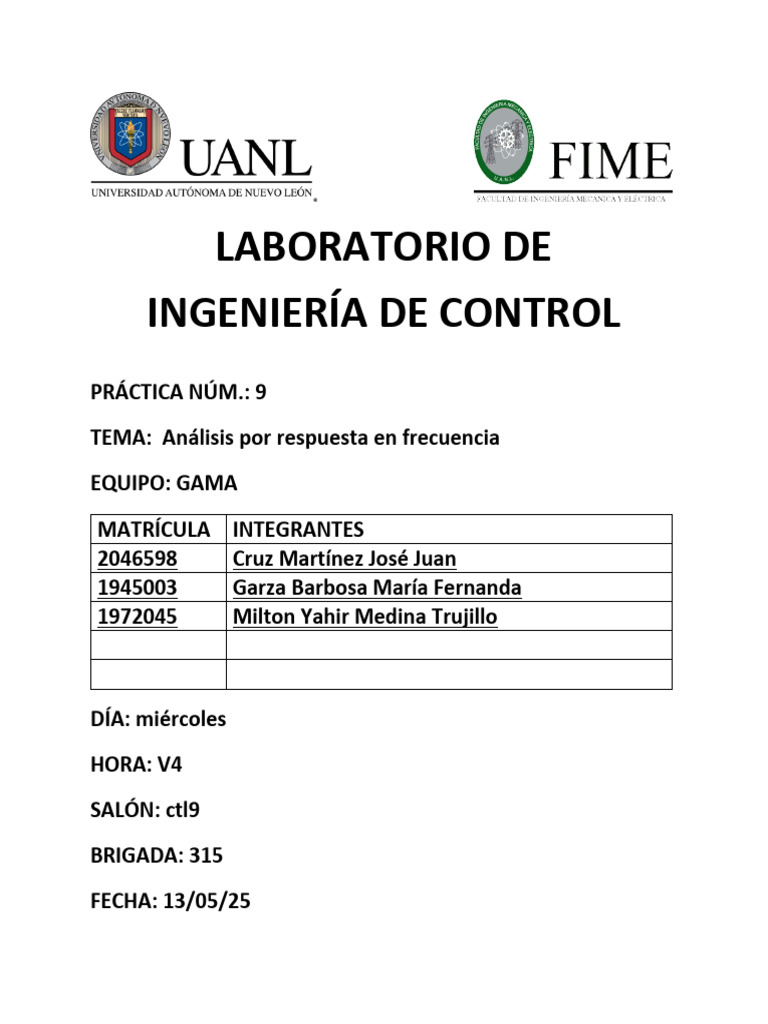 GAMA MATLAB Práctica 9 | PDF | Matlab | Programación de computadoras
