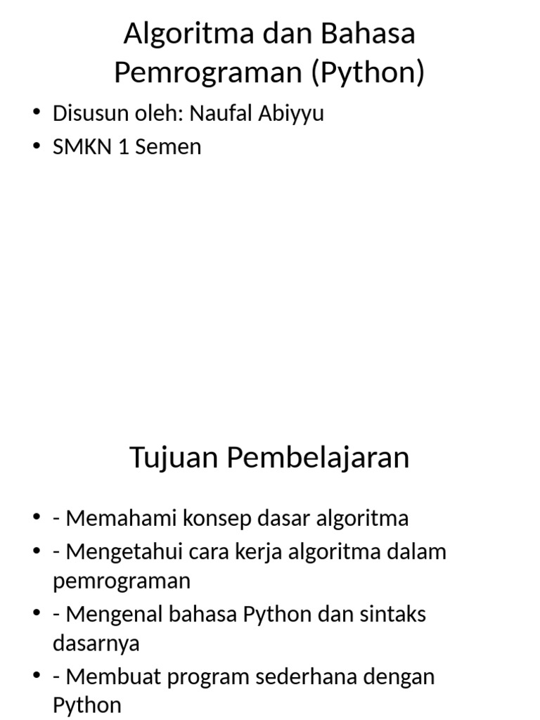 Algoritma Dan Python | PDF