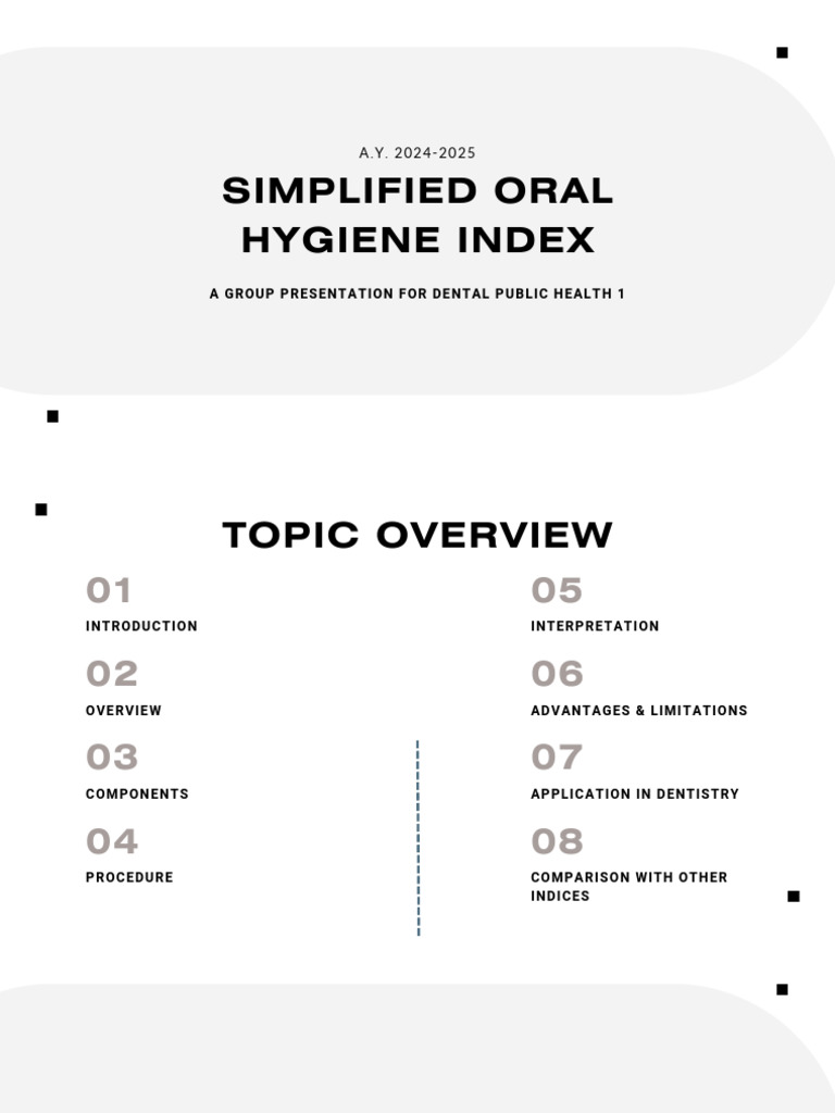 Group 4 S OHI DPH REPORTING | PDF | Oral Hygiene | Dentistry