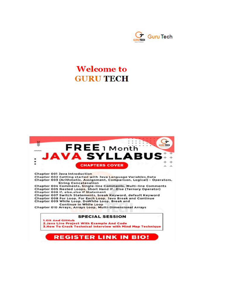 Chapter 001 Getting Started With Java Language Variables, Data | PDF