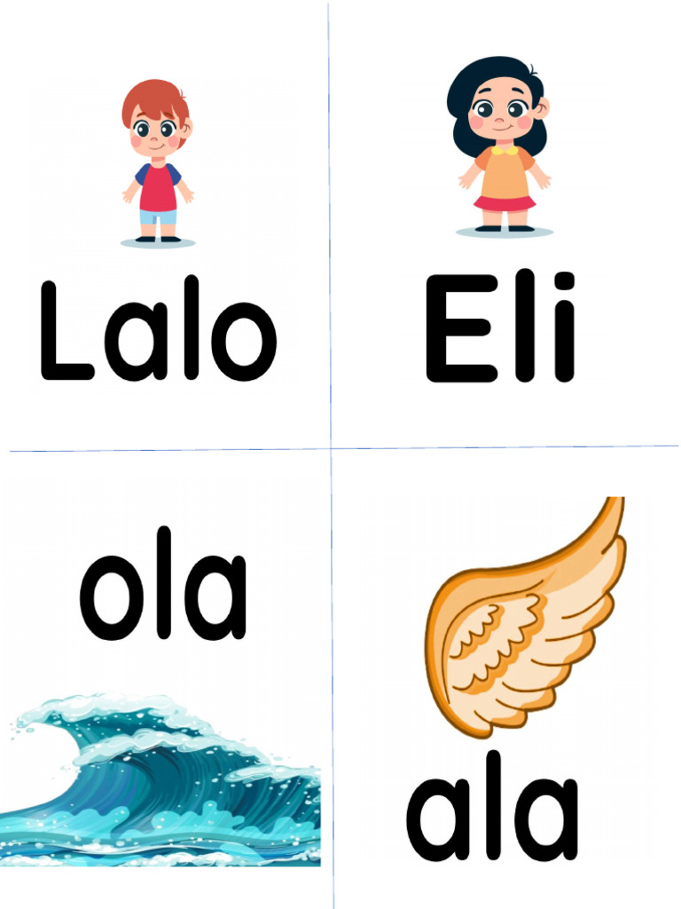 Vocabulario Letra L | PDF