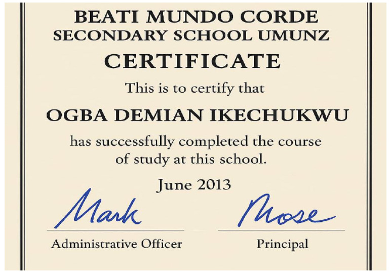 School Certificate | PDF