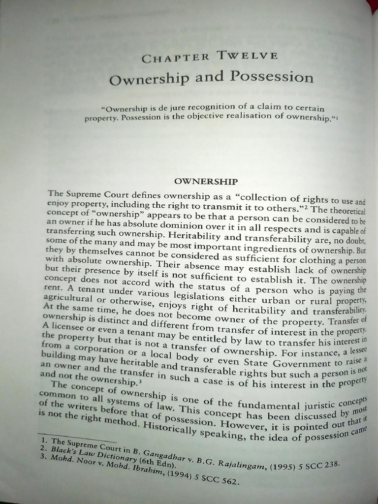 Ownership and Possession | PDF | Property | Ownership