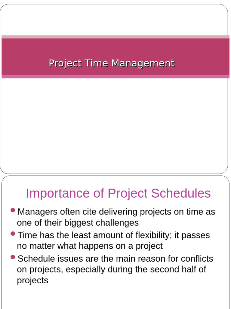 3 - Project Schedule Management | PDF | Project Management