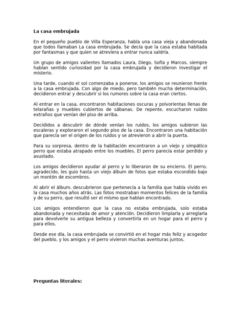 La Casa Embrujada | PDF