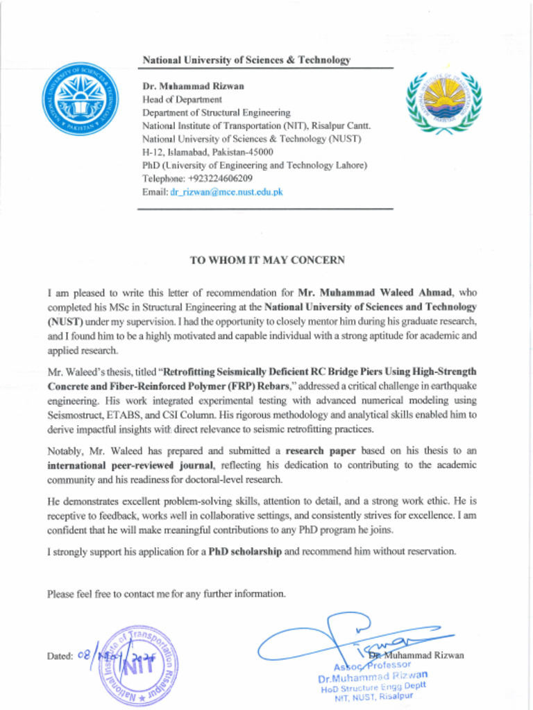 Recommendation, Proposal, Transcript Merged | PDF