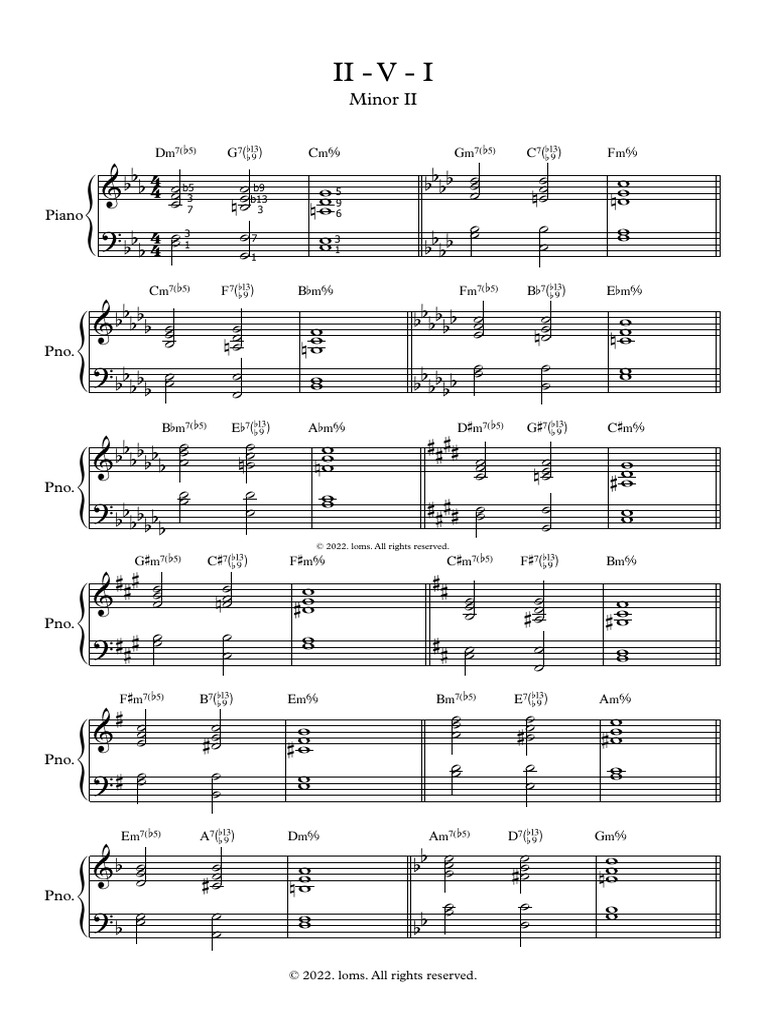 Minor II V I | PDF