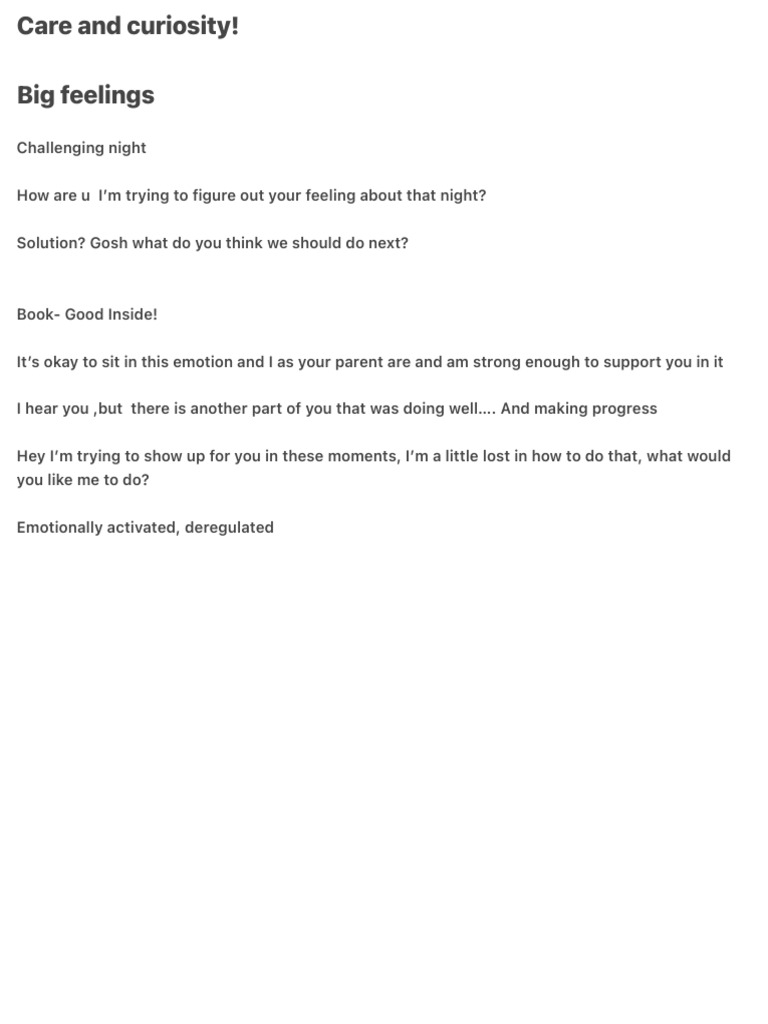 Care and Curiosity! | PDF