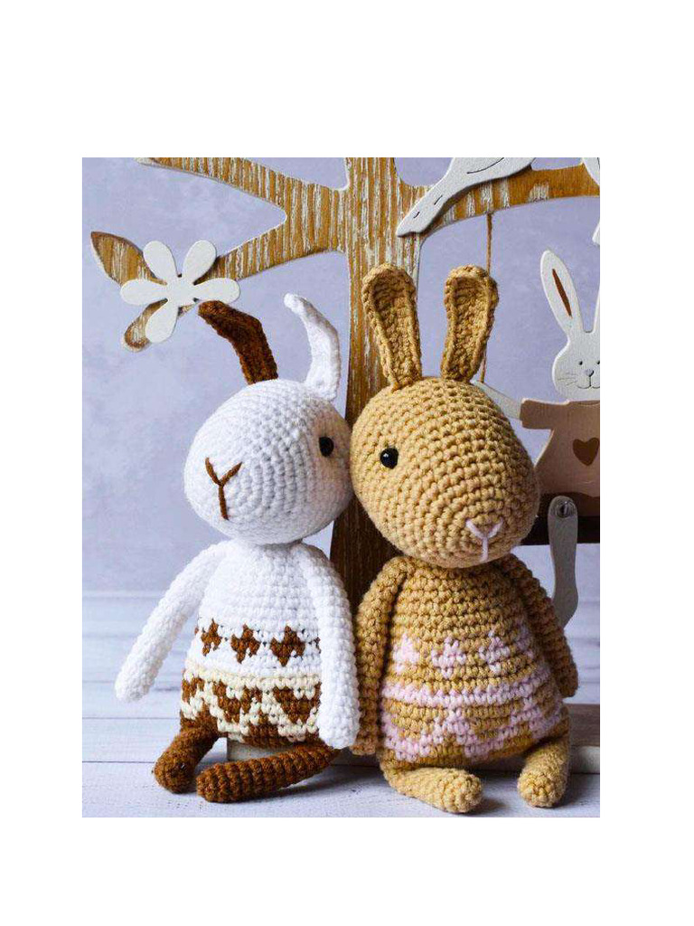 Realistic Crochet Bunny Amigurumi PDF Free Pattern | PDF | Crochet ...